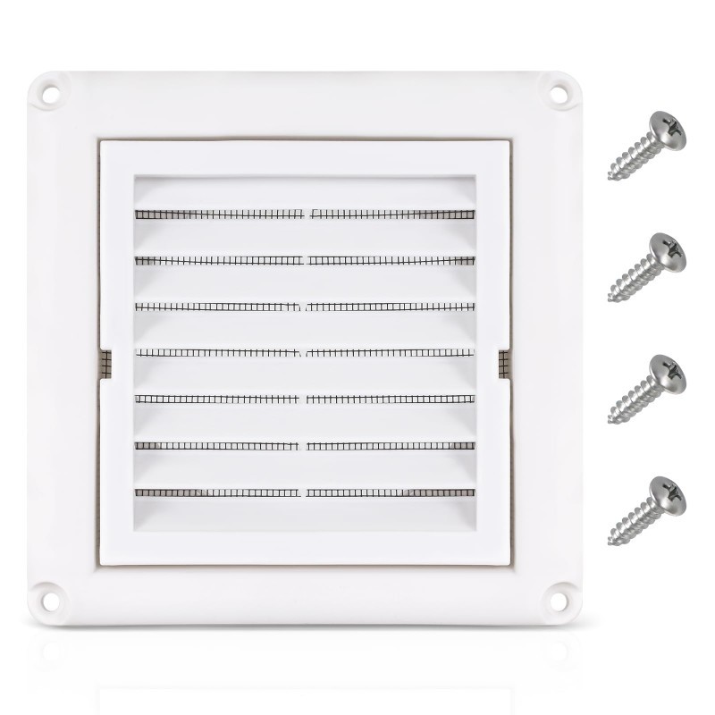 6 Inch Square Round Louver for Ventilation Exhaust Fan Flexible Hose ...