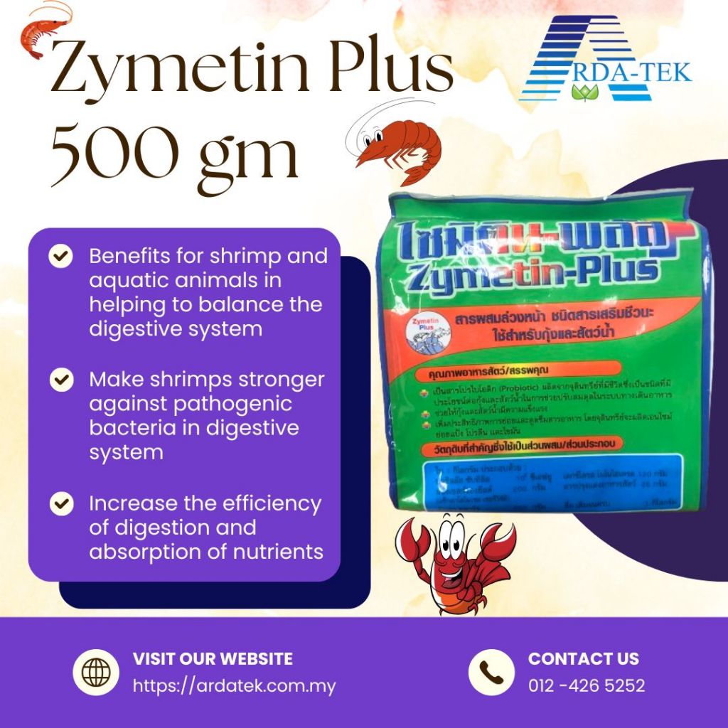 500 GM - ZYMETIN PLUS / MENINGKATKAN DAYA TAHAN UDANG ATAU IKAN / PENCERNAAN DAN PENYERAPAN ...