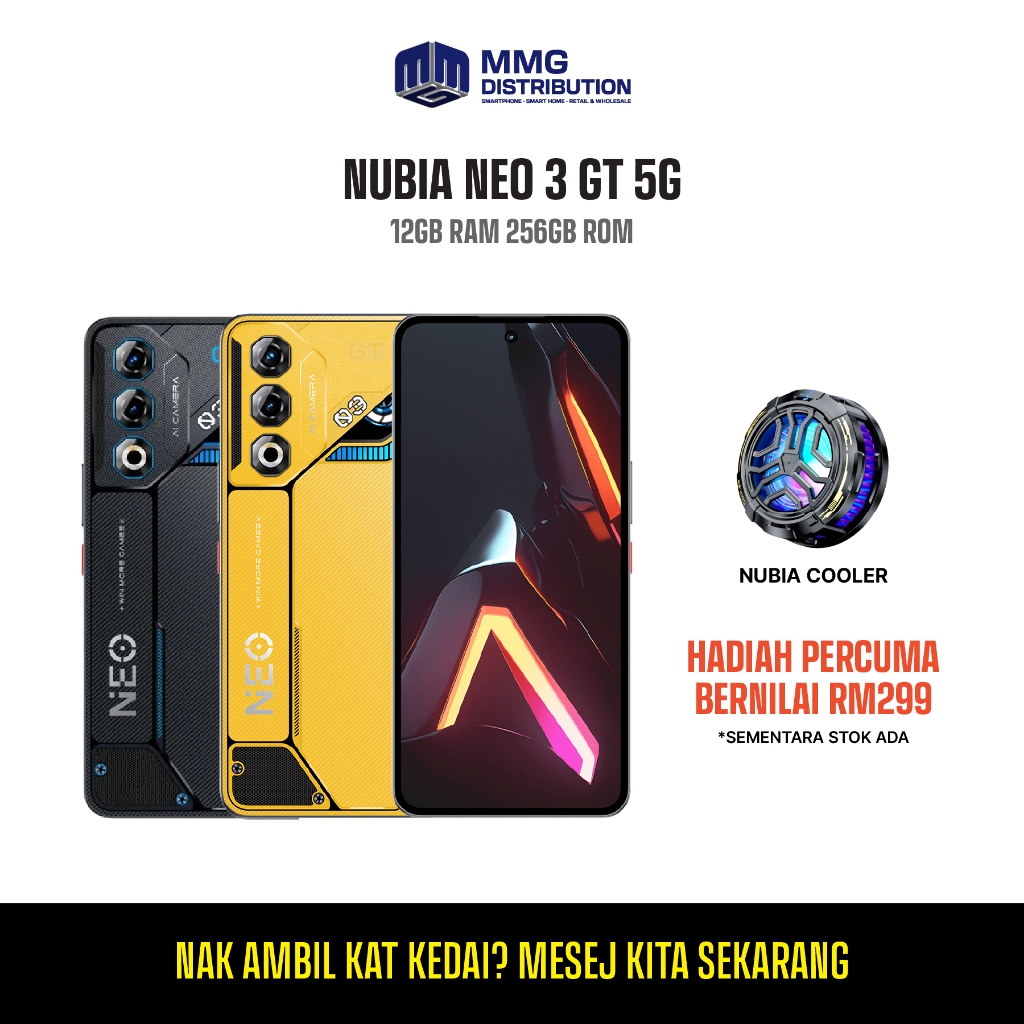 [BARU] Nubia Neo 3 GT 5G / Neo 3 5G (12+256GB / 8+256GB) - STOK SEDIA ...