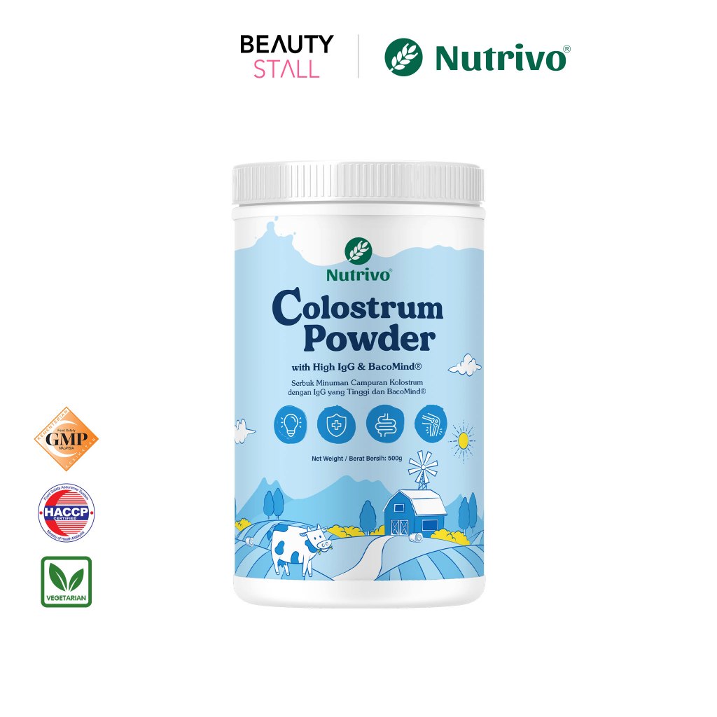 Nutrivo Colostrum Powder with High IgG & BacoMind 500g | 补脑牛初乳 High ...
