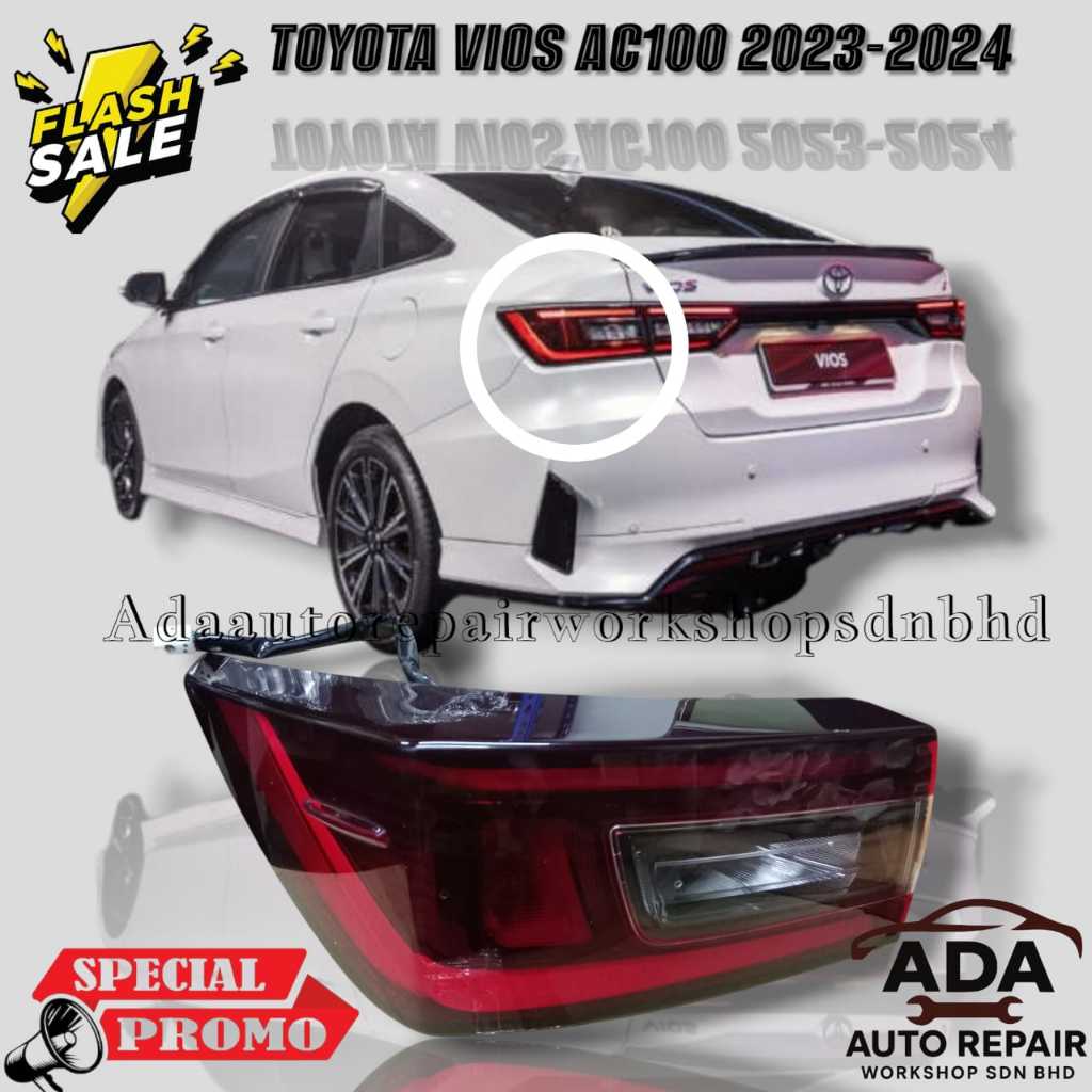 TOYOTA VIOS AC100 2023-2024 TAIL LAMP BODY ORIGINAL TOYOTA SECONDHAND ...