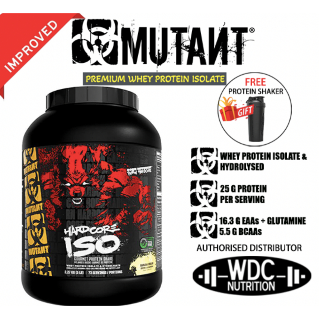 MUTANT Hardcore ISO (Iso Surge) Whey Protein Isolate (5lbs) - Whey Protein, Muscle Building ...