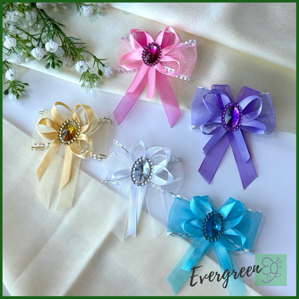 BH061 Handmade Reben Flower Corsage with Safety Pin / Bunga Kahwin ...