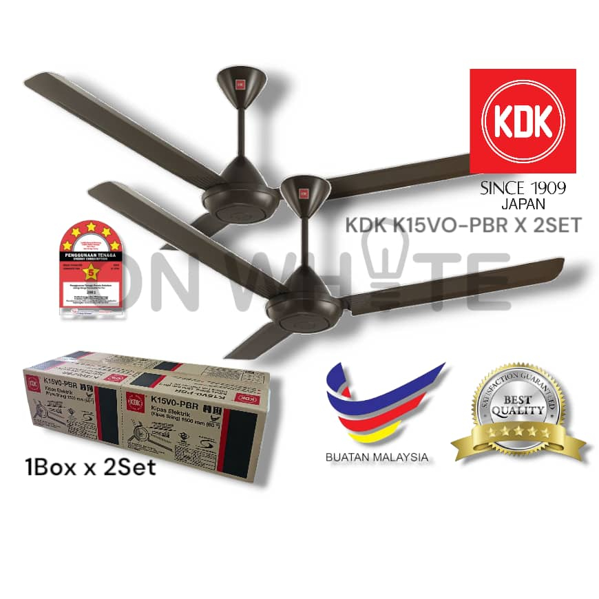 TWIN PACK- 2SET KDK K15W0-S / KDK K15VO PBR WHT / COSGO CG-1522 WHT ...