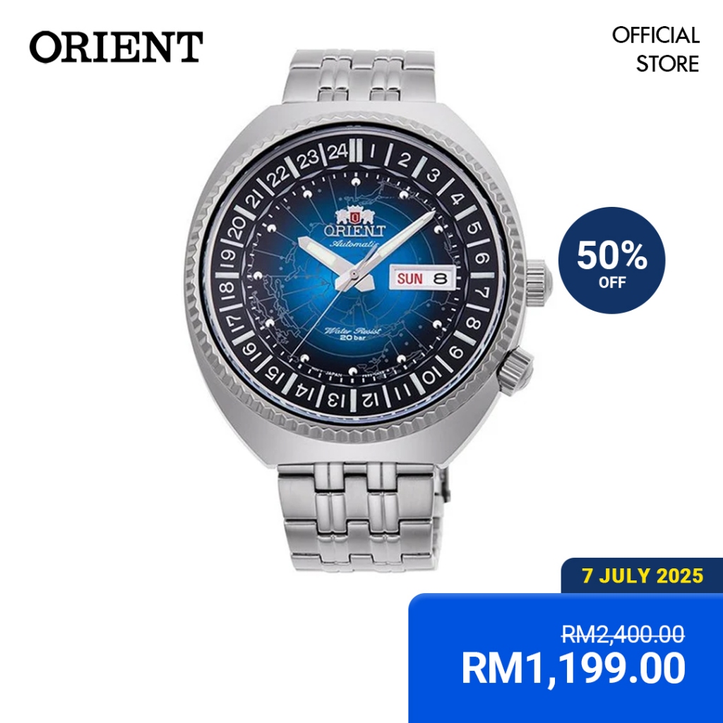 Orient World Map Men Watch Contemporary Automatic ORRA-AA0E03L39B ...