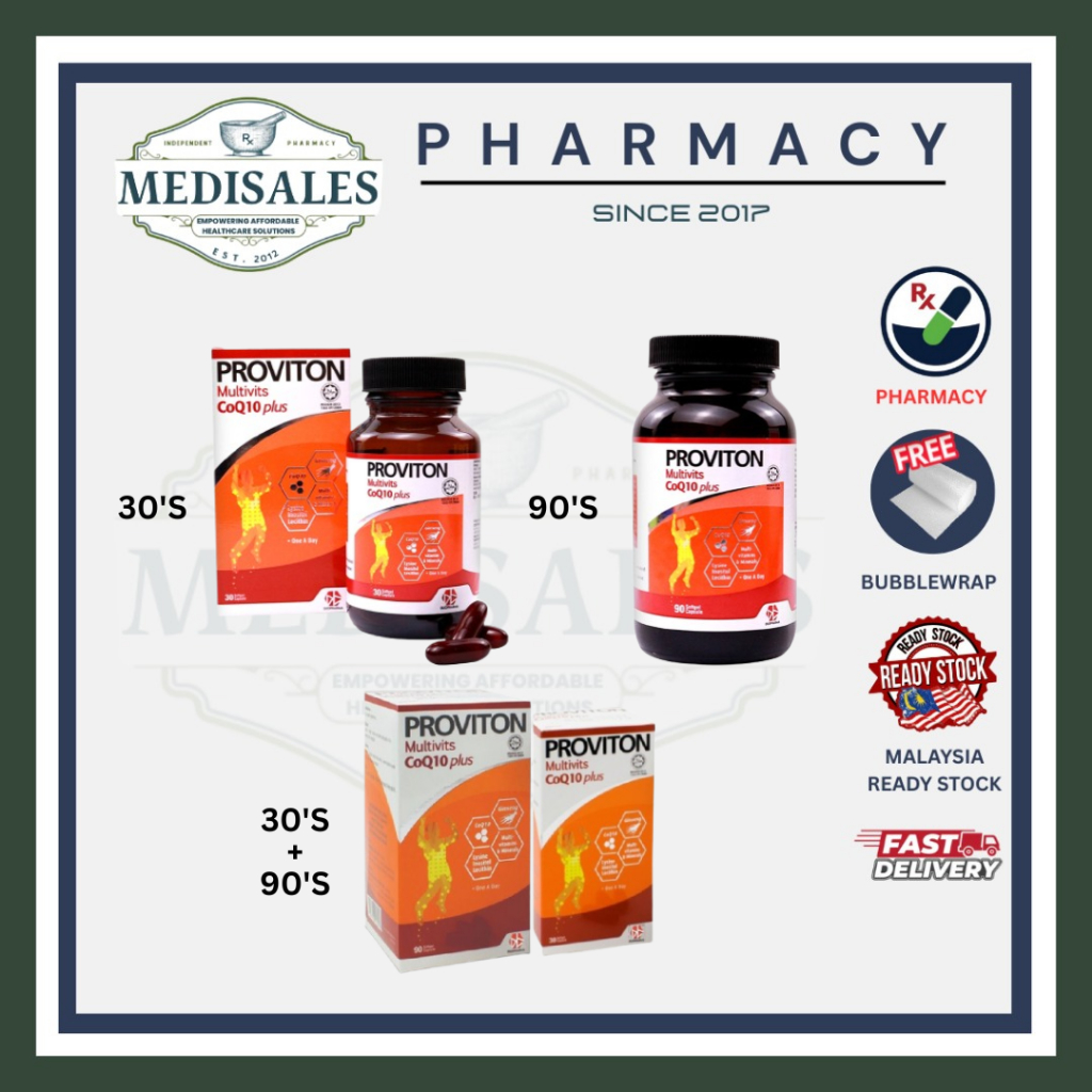 PROVITON COQ10 PLUS MULTIVITAMINS 30'S | 90'S | 90'S + 30'S (PROVITON ...