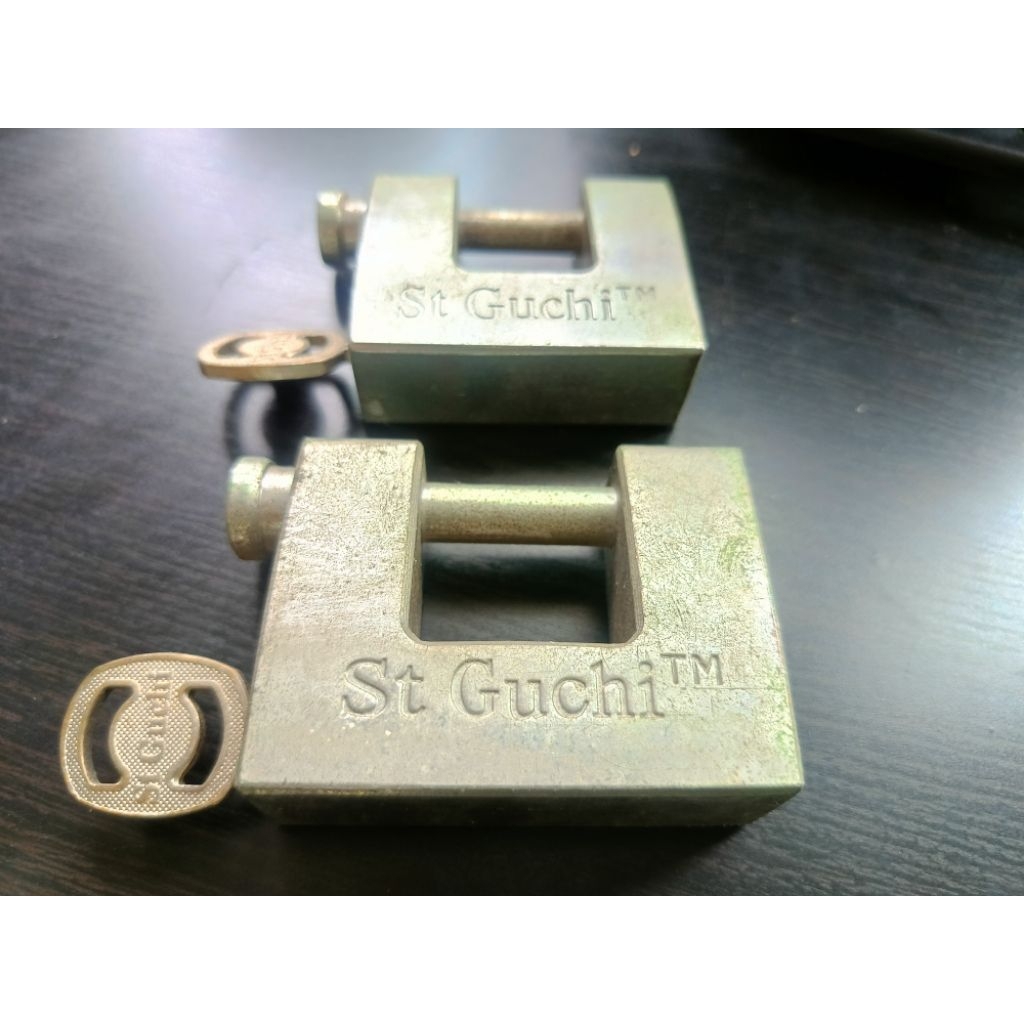 St Guchi Armoured Pad Lock with Key 60mm & 70mm set USED | Shopee Malaysia