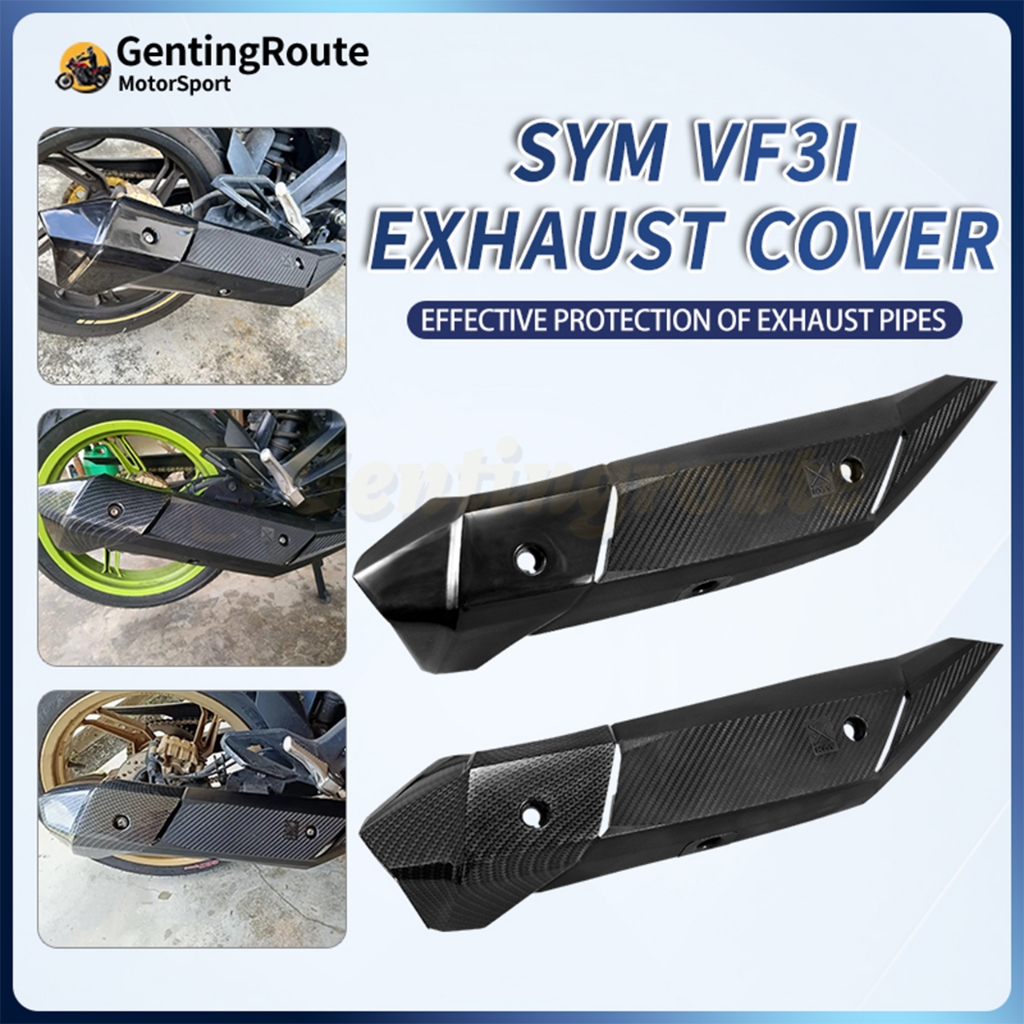 SYM VF3i 185 Cover Ekzos Set Muffler Protector Exhaust Pipe Exzos Cover ...
