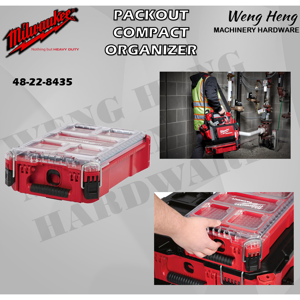 Milwaukee PACKOUT™ Compact Organizer - 48-22-8435 | Shopee Malaysia