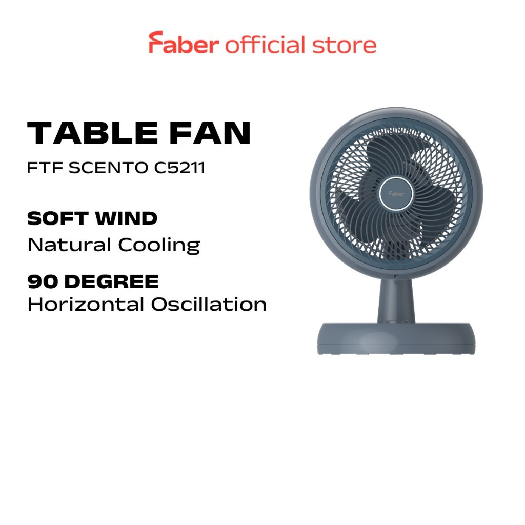 Faber Circulation Table Fan FTF SCENTO C5211 Kipas Meja | Shopee Malaysia
