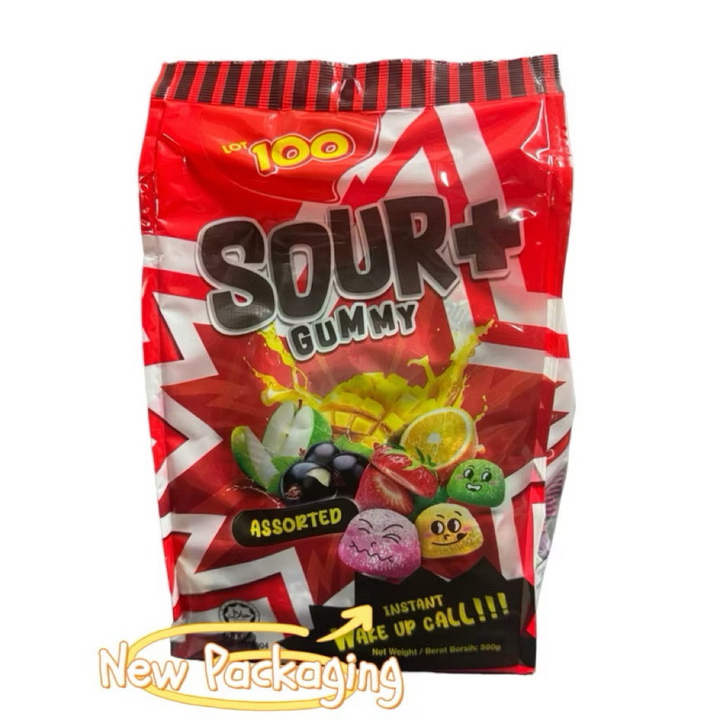 Lot 100 Sour Gummy Candy 600g | Shopee Malaysia