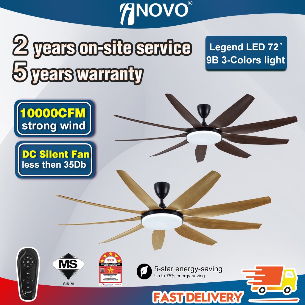 【Free Shipping】REGAIR/INOVO Legend 72 DC Ceiling Fan with Light Remote ...