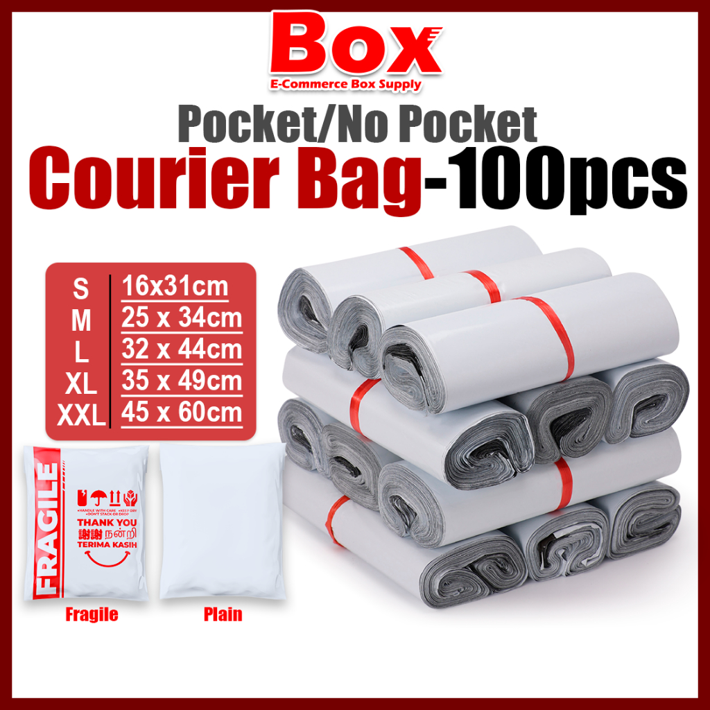 Beg Kurier Courier Bag with Pocket No Pocket Parcel Bag Parcel Plastic ...