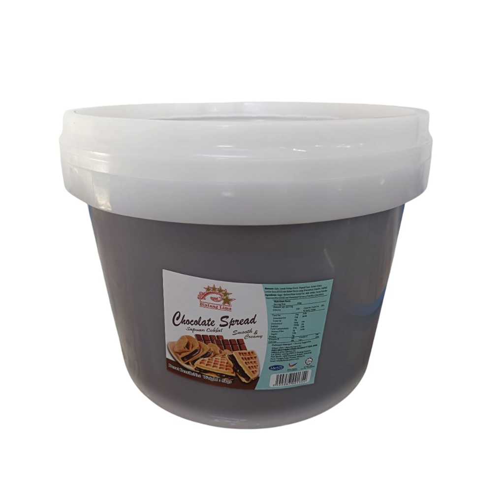 Chocolate Spread [Lima Bintang / Five Star] (100g, 500g, 1kg, 5kg ...