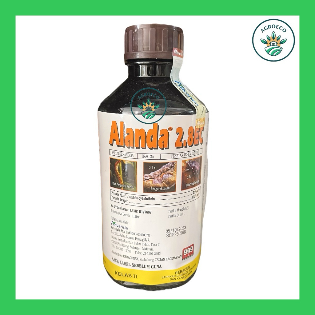1L ALANDA 2.8EC ADVANSIA Racun Serangga / Karate / kupu kupu putih (A.i ...
