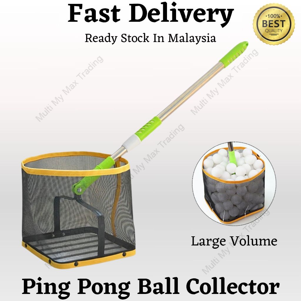 Table Tennis Ball Picker Collector Large Adjustable Ping Pong Ball ...
