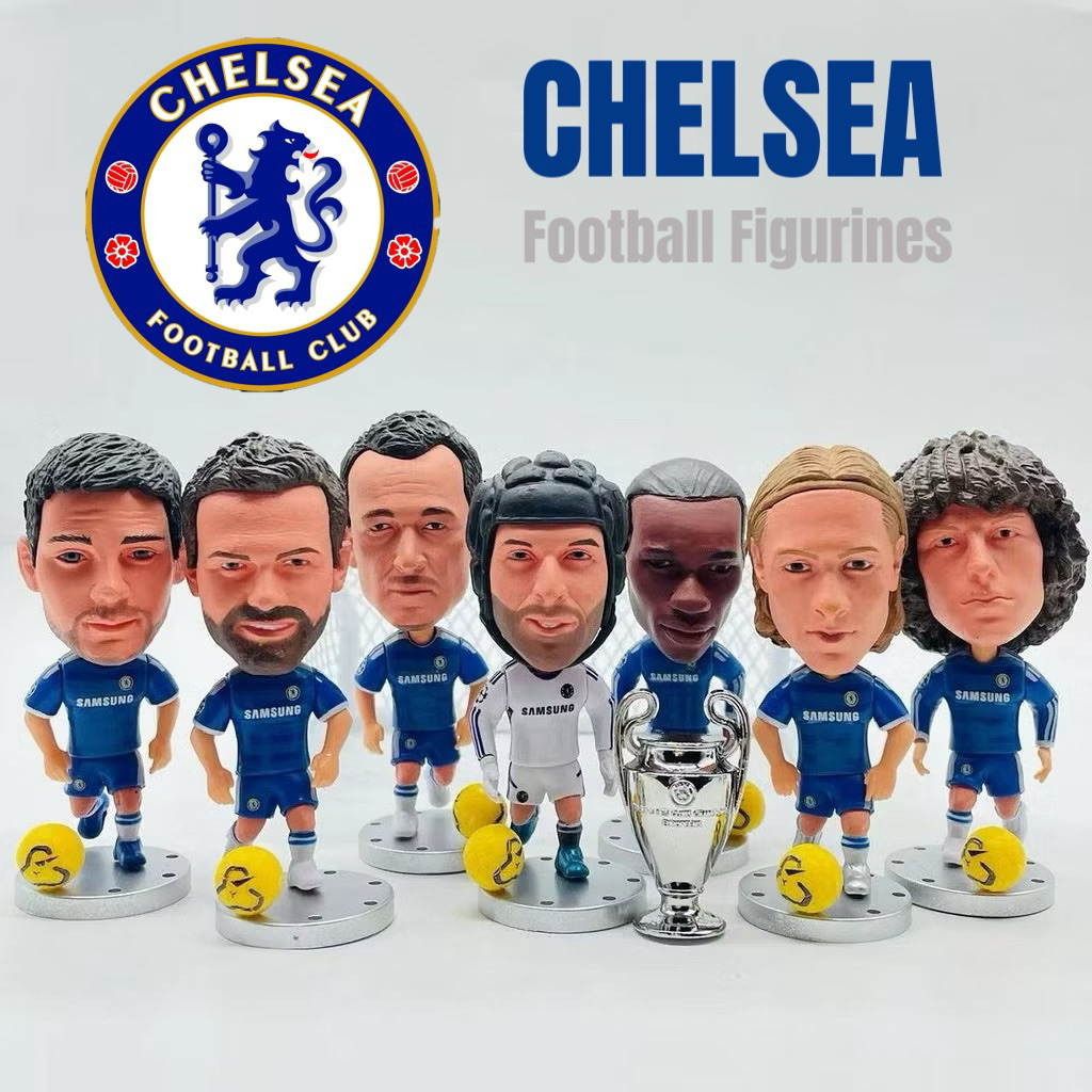 Figur mini bola sepak Soccerwe Chelsea Players Original Action Figure ...