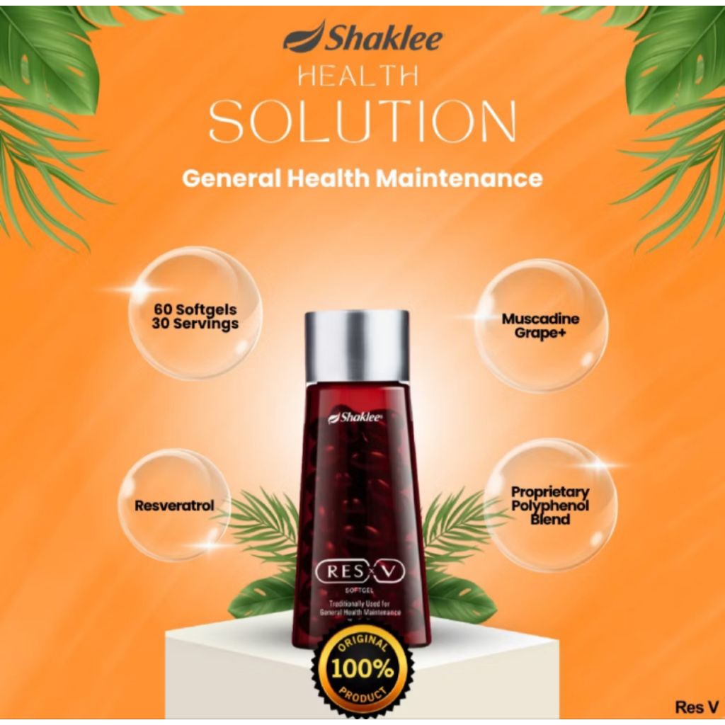 SHAKLEE RES V (60 softgels / 30 servings) | Shopee Malaysia