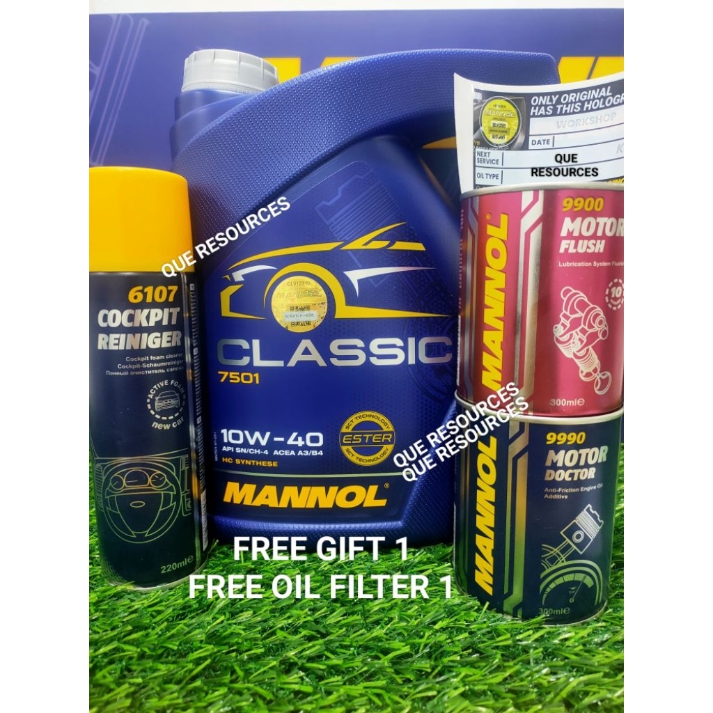 MANNOL 7501 10W40 HC SYNTHESE CLASSIC + ESTER 100% ORIGINAL MANNOL ...