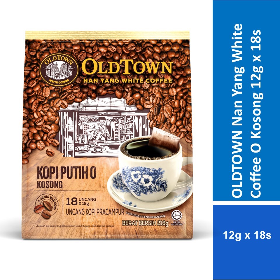 OLDTOWN Nan Yang White Coffee O Kosong 12g x 18s | Shopee Malaysia
