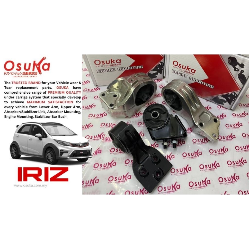 OSUKA ENGINE MOUNTING KIT AUTO PROTON IRIZ | Shopee Malaysia