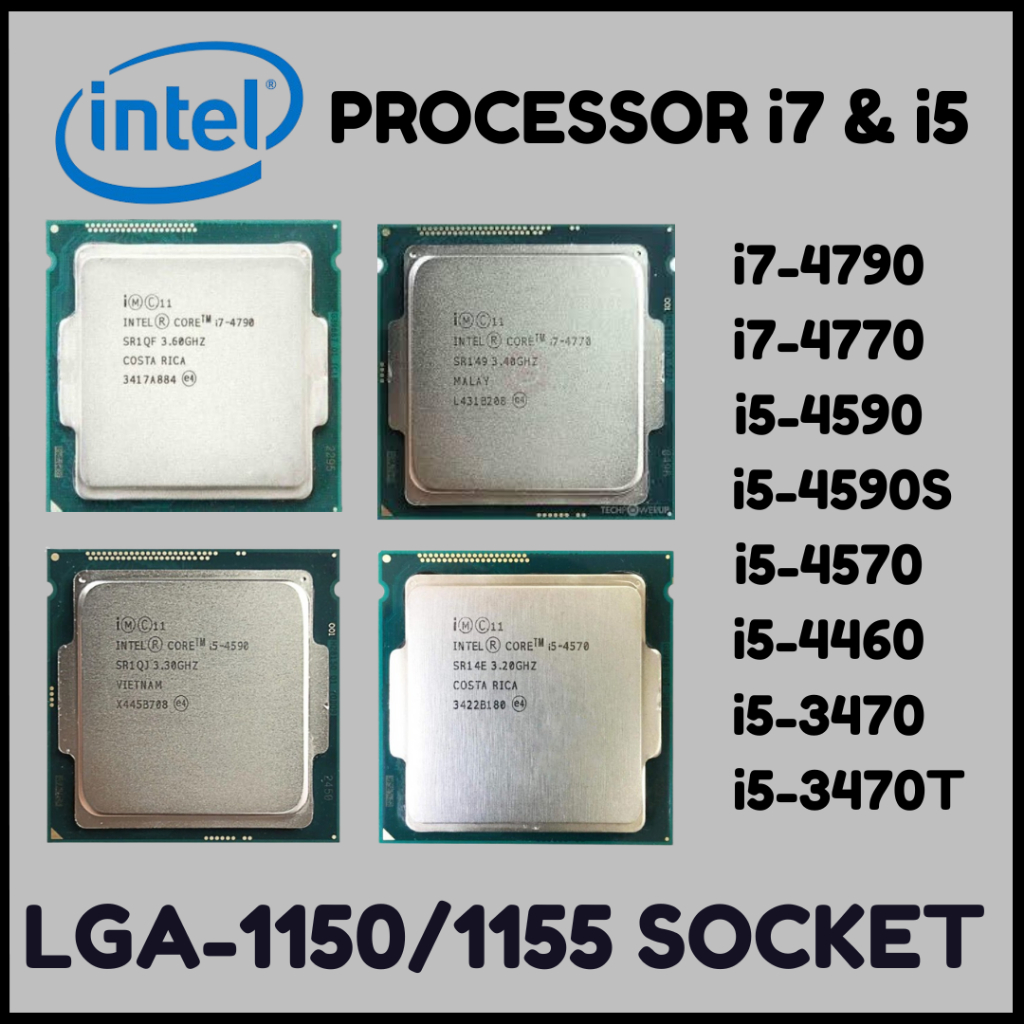 Intel Processor i7-4790K/i7-4790/i7-4770K/i7-4770/i5-4690K/i5-4670S/i5 ...