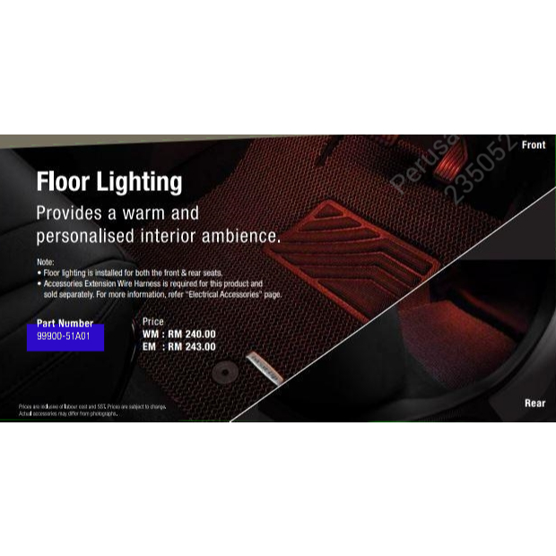 FLOOR LIGHTING NEW MYVI (GEAR UP) | Shopee Malaysia