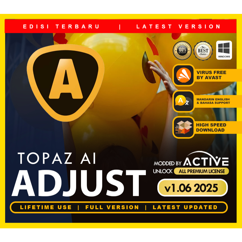 Topaz Adjust AI 1.0.6 🔥Real IT Expert Guiding 🔥Fully Activated🔥Lifetime Service🔥 | Shopee Malaysia
