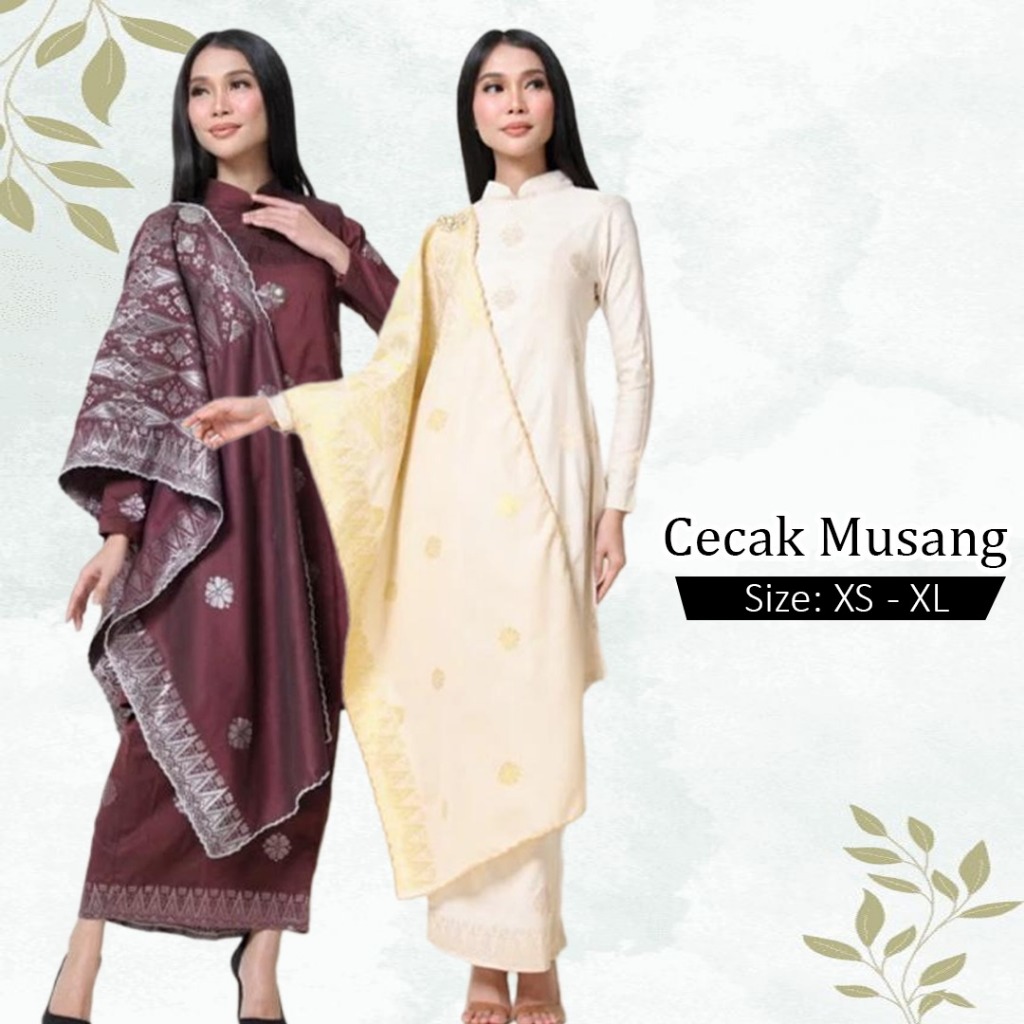 Cucak Musang+Selendang |(XS-XL) Songket Tenun / Songket Hidaya Exclusive / Baju Kurung Songket ...