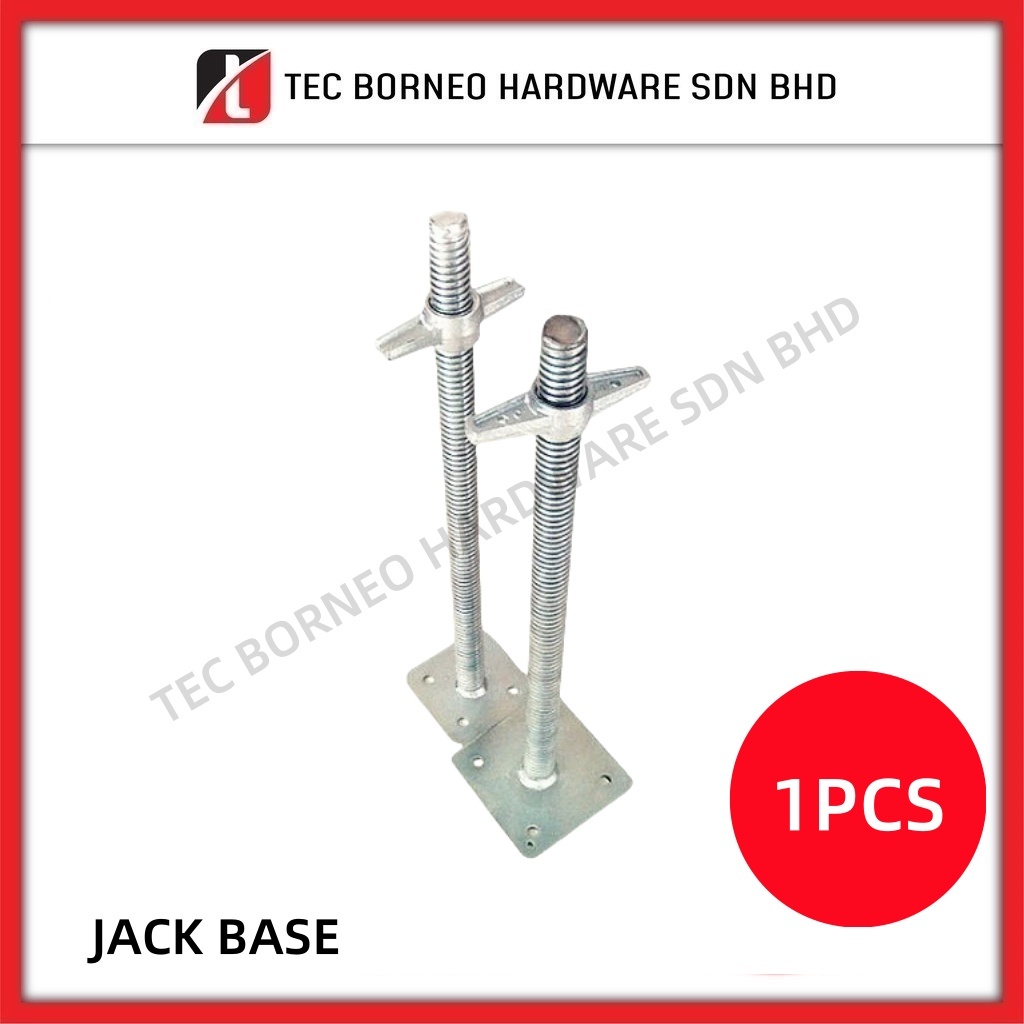 TEC [1 PCS] SCAFFOLDING PLATFORM 600mm/Jack Base/Kaki/万向承重底板/千斤顶底座 ...