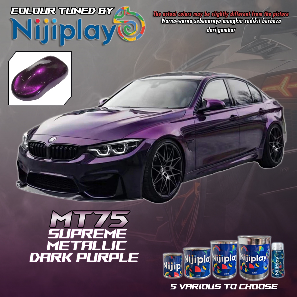 NIJIPLAY AIKKA MT75 DARK PURPLE SUPREME METALLIC 2K PAINT | Shopee Malaysia