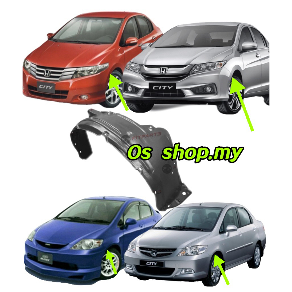 Honda City 2003-2020 SEL GD8 TMO GM6 Fender Cover / Fender Liner / Daun ...