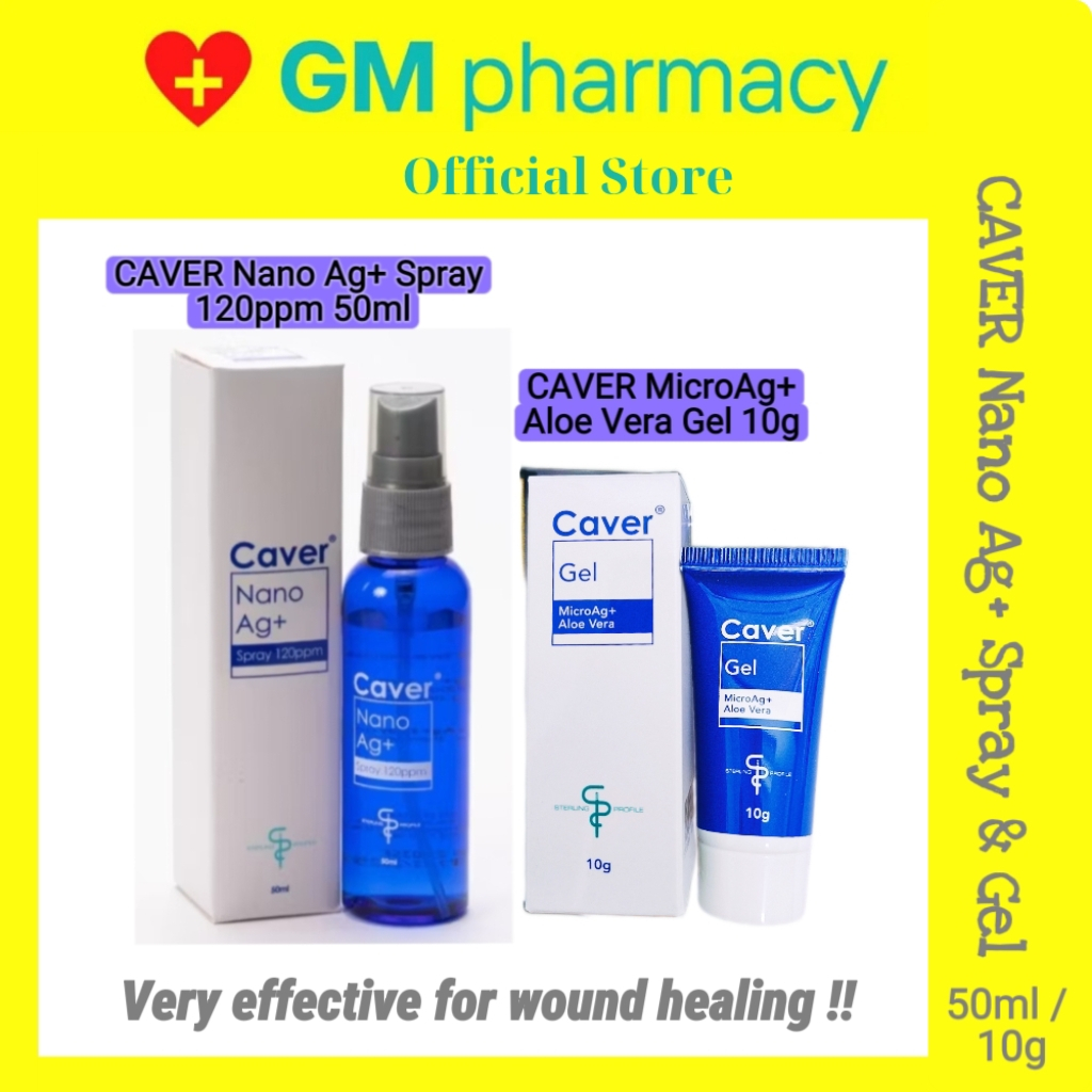 Caver Nano Ag+ Solution SPRAY 120ppm (exp 11/27) and GEL 10g (03/28 ...
