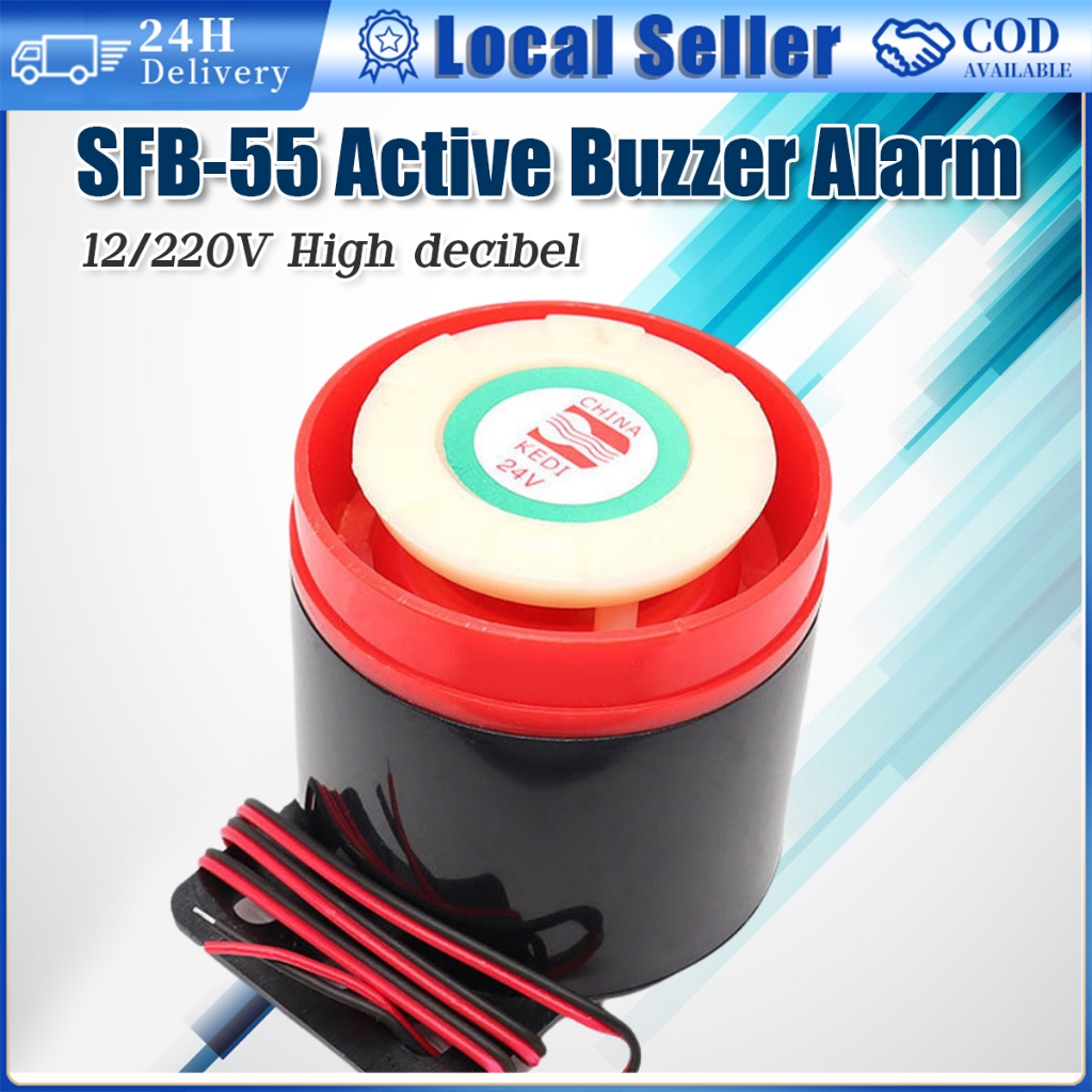 DC 220V 120dB High Decibel Active Buzzer Alarm 55 Signal Sounder Buzzer ...