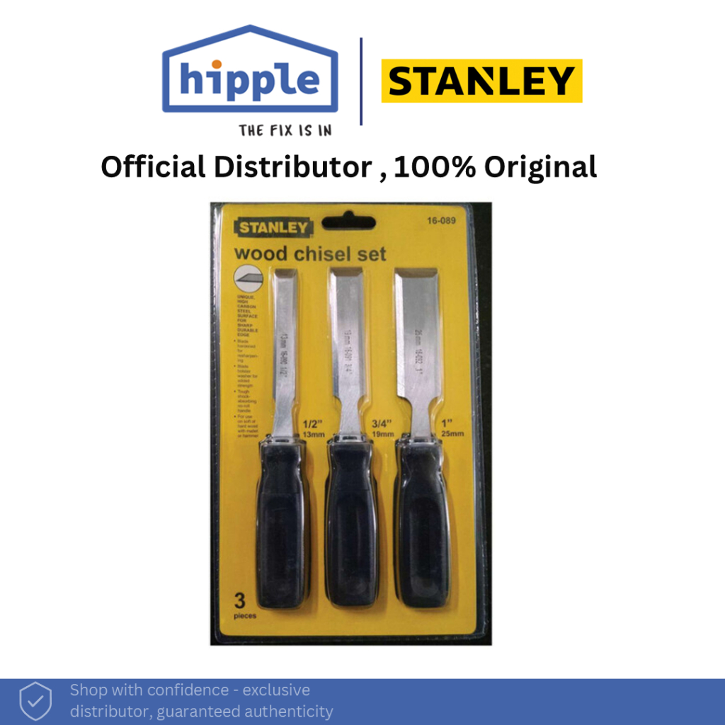 STANLEY CHISEL SET 3PC 16-089 | Shopee Malaysia