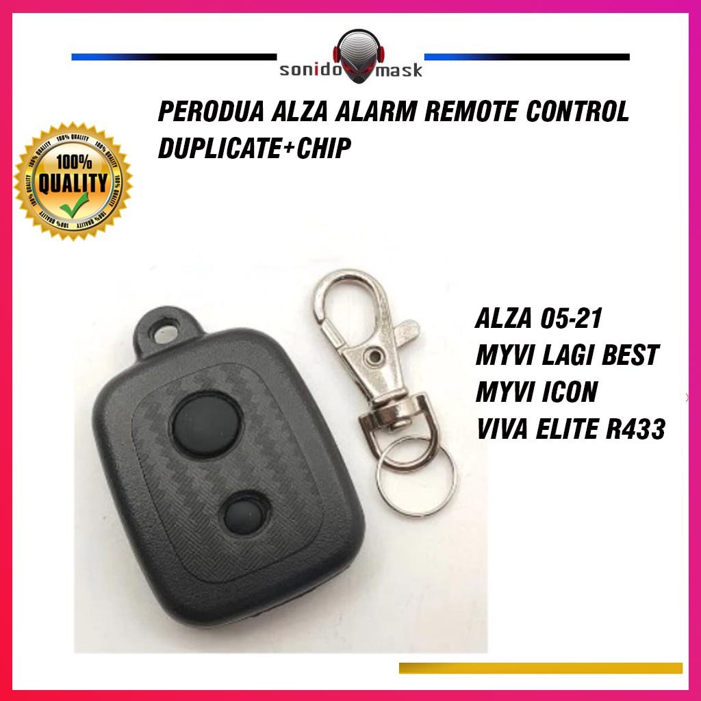 PERODUA MYVI ALARM REMOTE CONTROL DUPLICATE+CHIP+BATTERY PERODUA MYVI ...