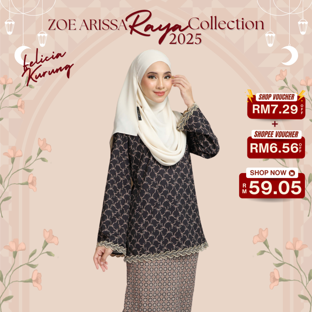 ZOE ARISSA KURUNG KEDAH MUSLIMAH SULAM KURUNG Felicia Kurung Plus Size ...