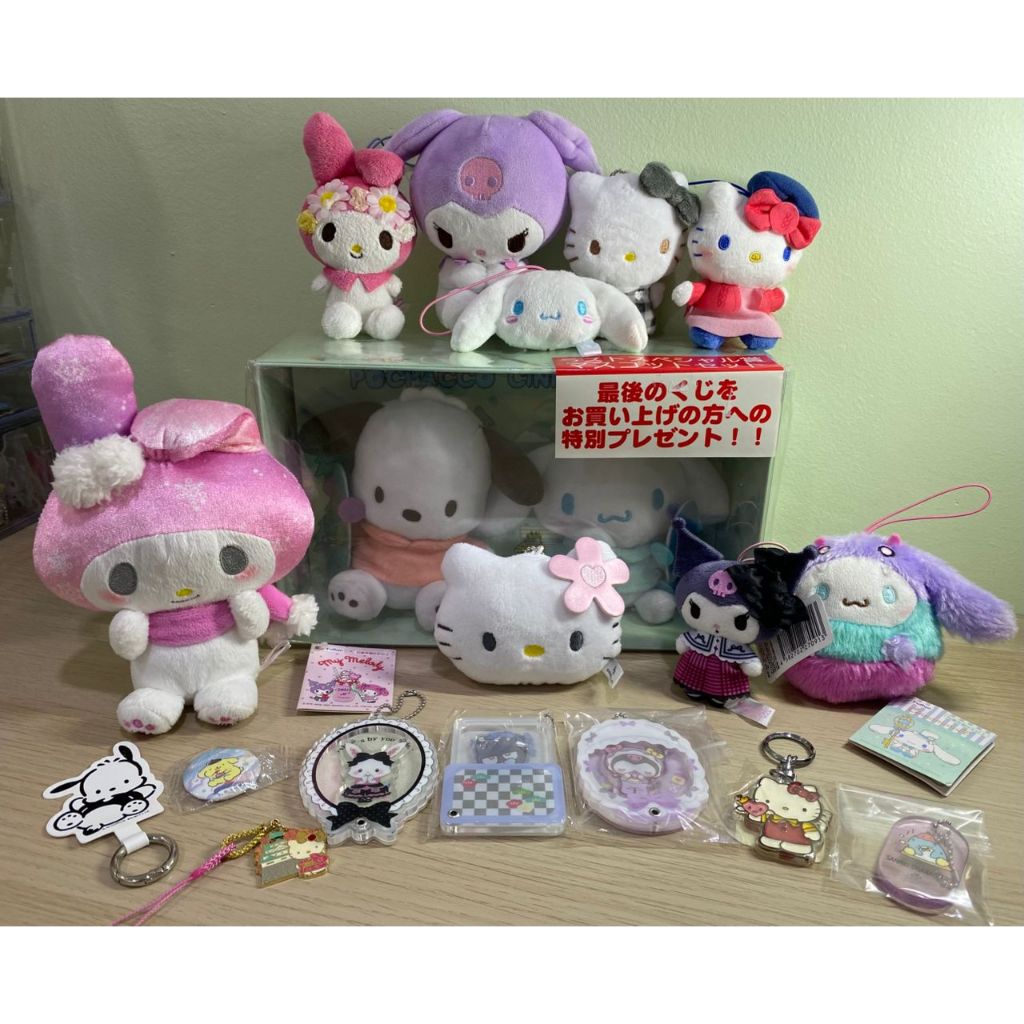 Official Sanrio Character's Cute Plush & Merch Hello Kitty Melody ...