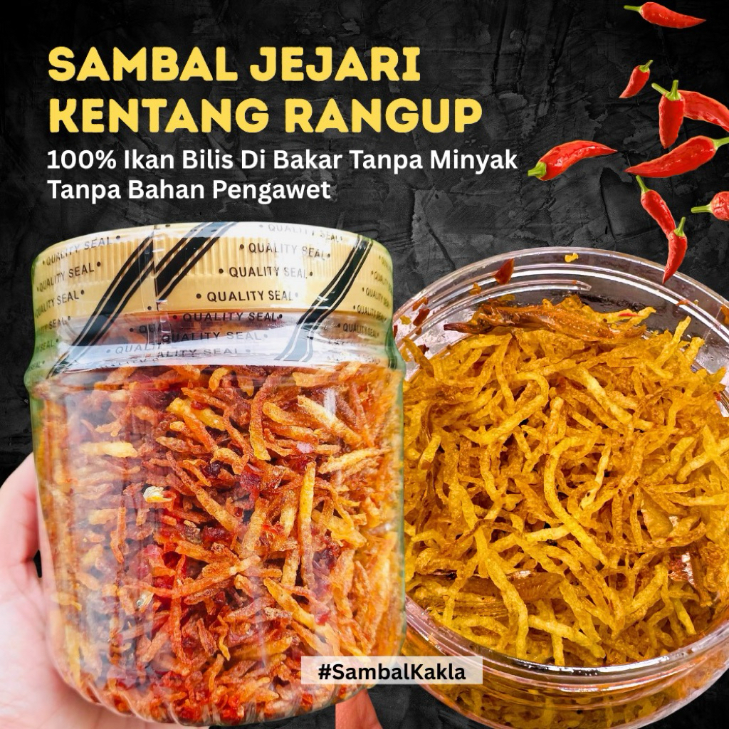 SAMBAL KENTANG GARING IKAN BILIS RANGUP | Kerepek Kentang Crispy Murah ...