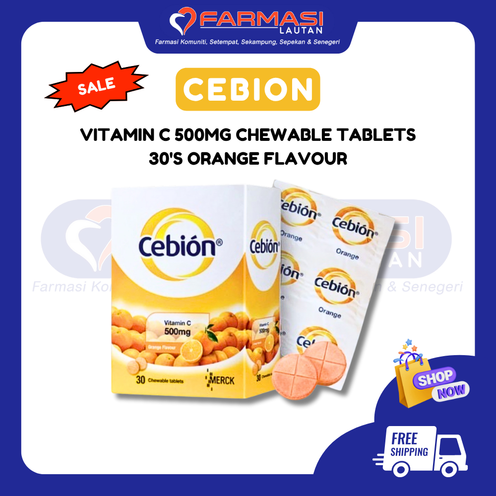 (EXP: 02/2028) Cebion Vitamin C 500mg Chewable Tablet (30's) | Shopee ...