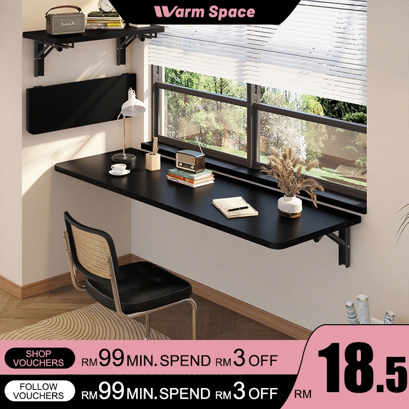Foldable Table Rack Meja Dinding Meja Lipat Dinding Wall Floating Wall ...