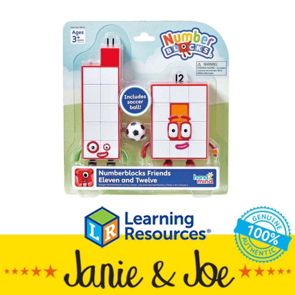 Numberblocks Friends Eleven and Twelve Figure by hand2mind- Age 3 ...