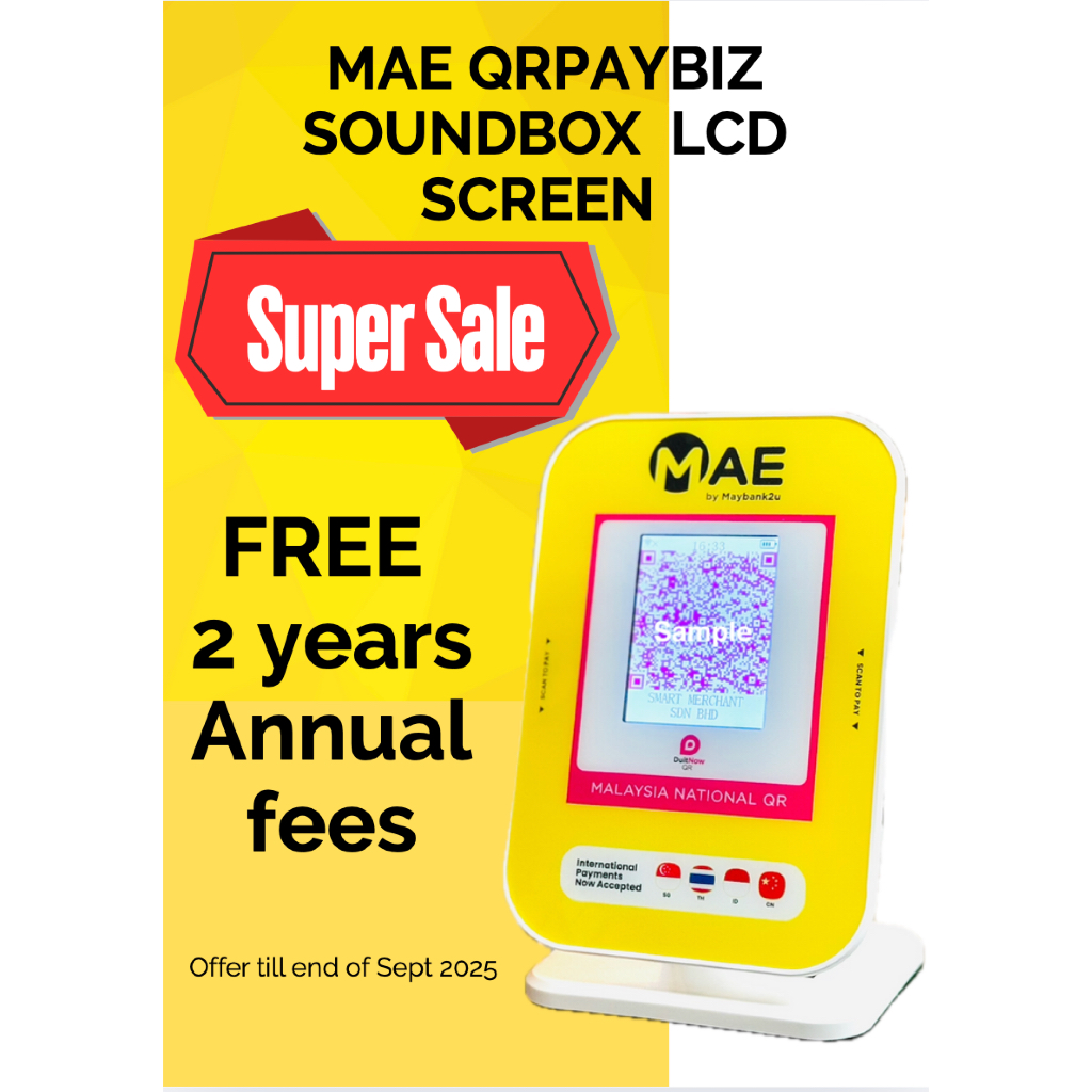 Maybank MAE Soundbox Ewallet speaker QRpay | Shopee Malaysia