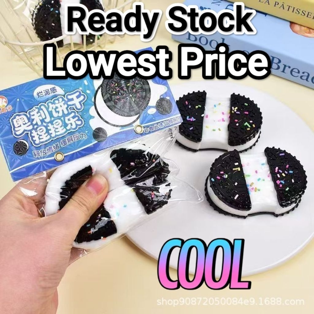Big Size Oreo/Burger/Chocolate Squishy Mainan Squeeze Kanak-Kanak Oreo ...