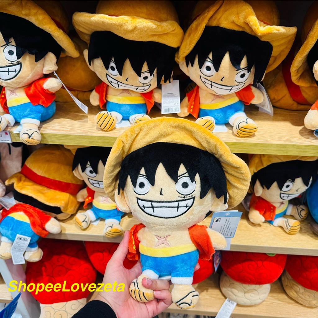 💯𝗚𝗘𝗡𝗨𝗜𝗡𝗘 𝗠𝗜𝗡𝗜𝗦𝗢 𝗢𝗡𝗘 𝗣𝗜𝗘𝗖𝗘 LUFFY PLUSH TOY STUFFED DOLL ANAK PATUNG ...