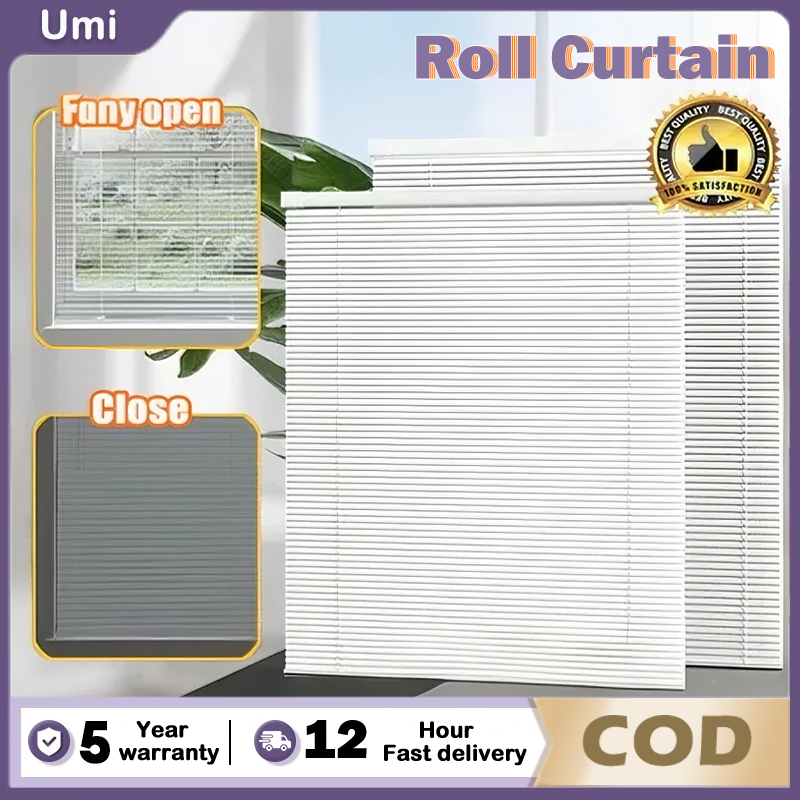 Aluminium Shutters Folding Roller Blinds PVC Blades 25mm Blackout ...