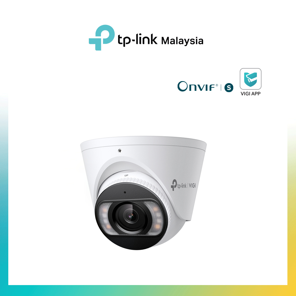 TP-Link VIGI C455 5MP Full-Color Turret Camera – Smart Detection, Human ...