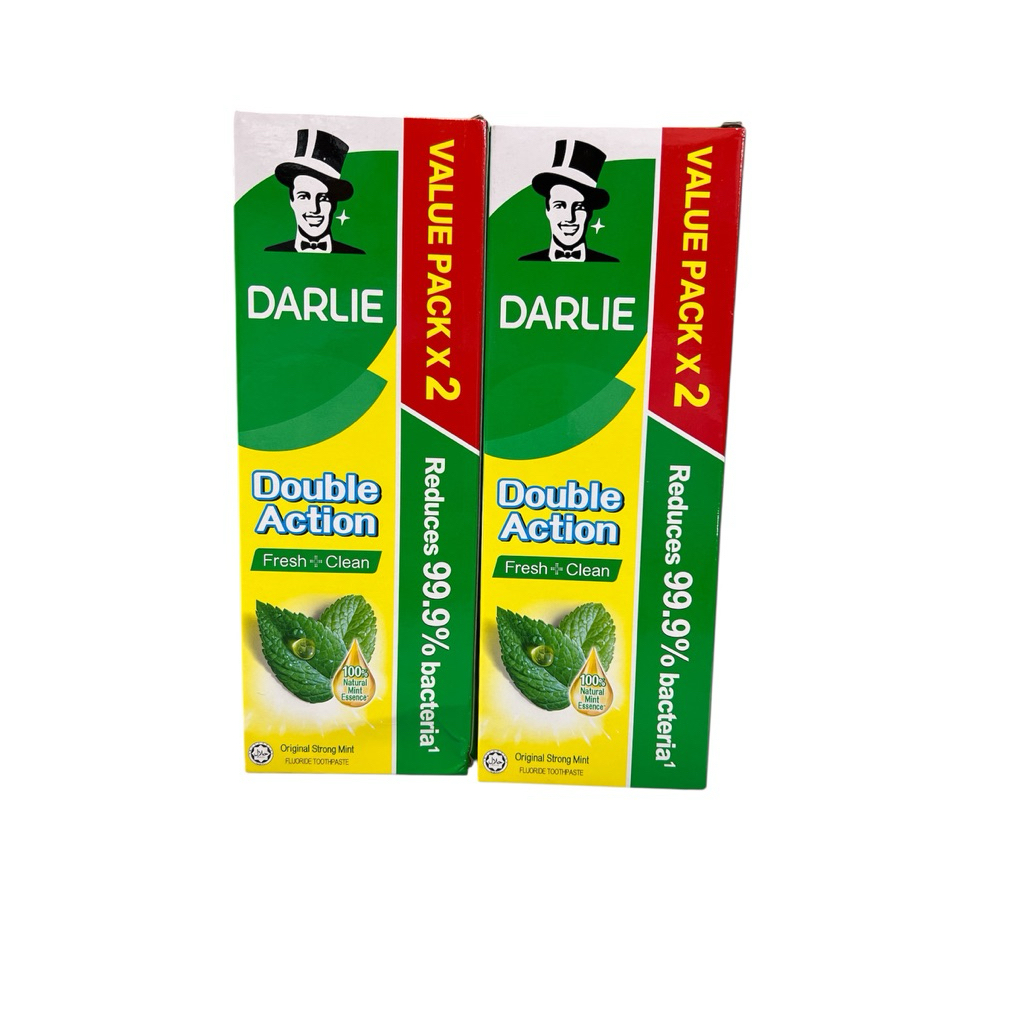 DARLIE Double Action Fresh + Clean Original Strong Mint Toothpaste ...