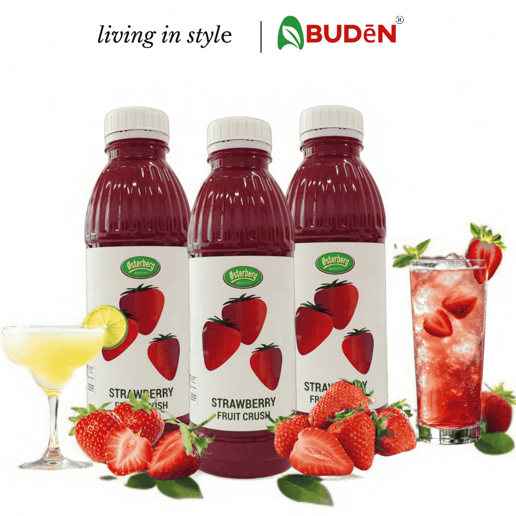 Osterberg Strawberry Fruit Crush Smoothie Syrup 1000ml Halal Soda ...