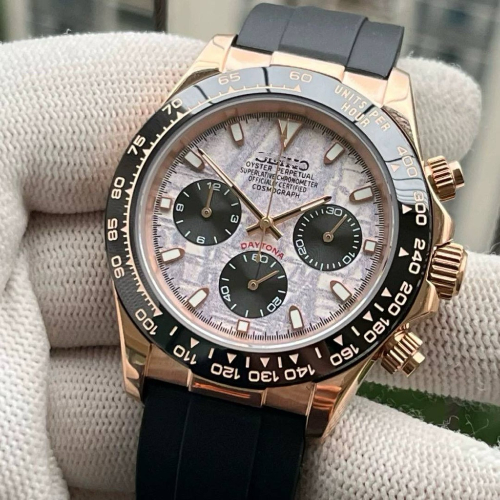 Seiko Mod Daytona Oyster Flex Rose Gold | Shopee Malaysia
